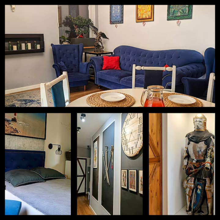 Rycerski Apartament - 60m2 -3pokoje - Magiczny Krk - Krakow