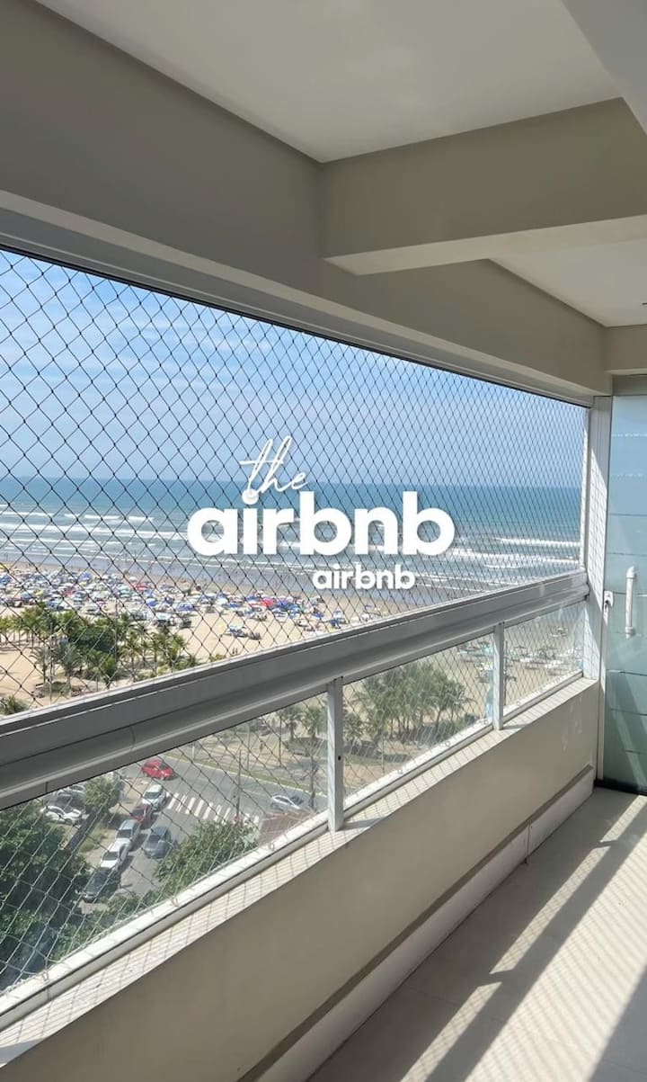 Maré | 60m Da Praia • Vista Mar • Ar Condicionado. - Praia Grande