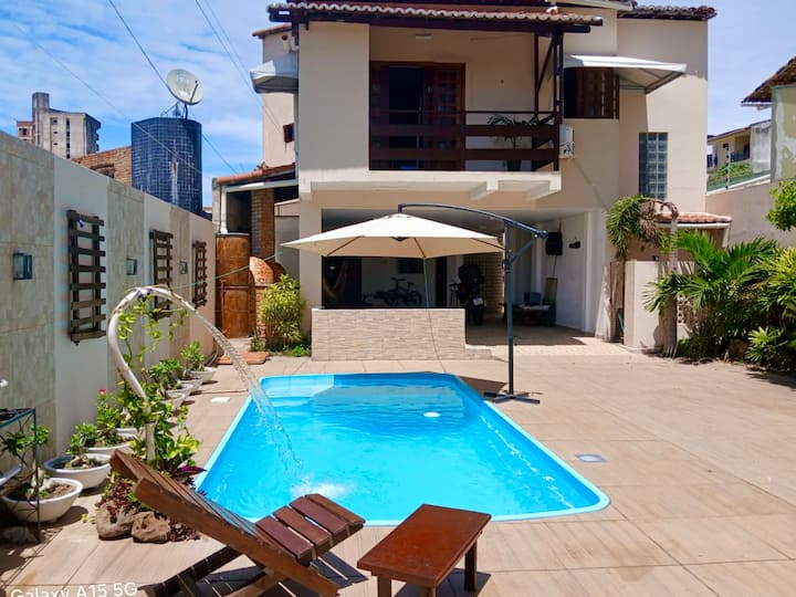 Espaço Familiar Com Piscina E áRea Gourmet - 나타우