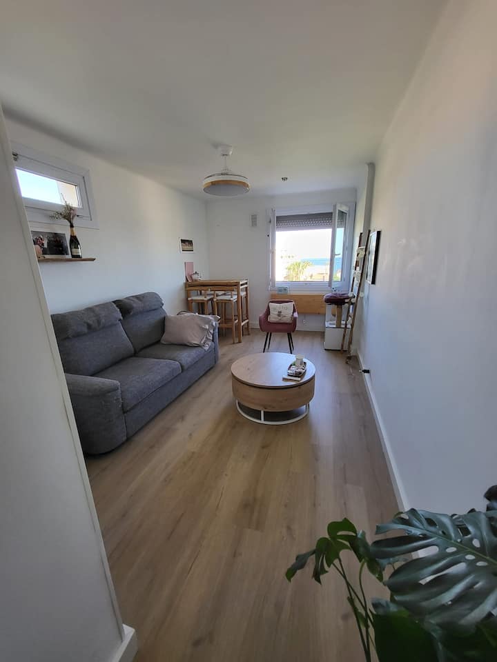 T2 Vue Mer •Parking • Accessible Plage • Draps - Cagnes-sur-Mer