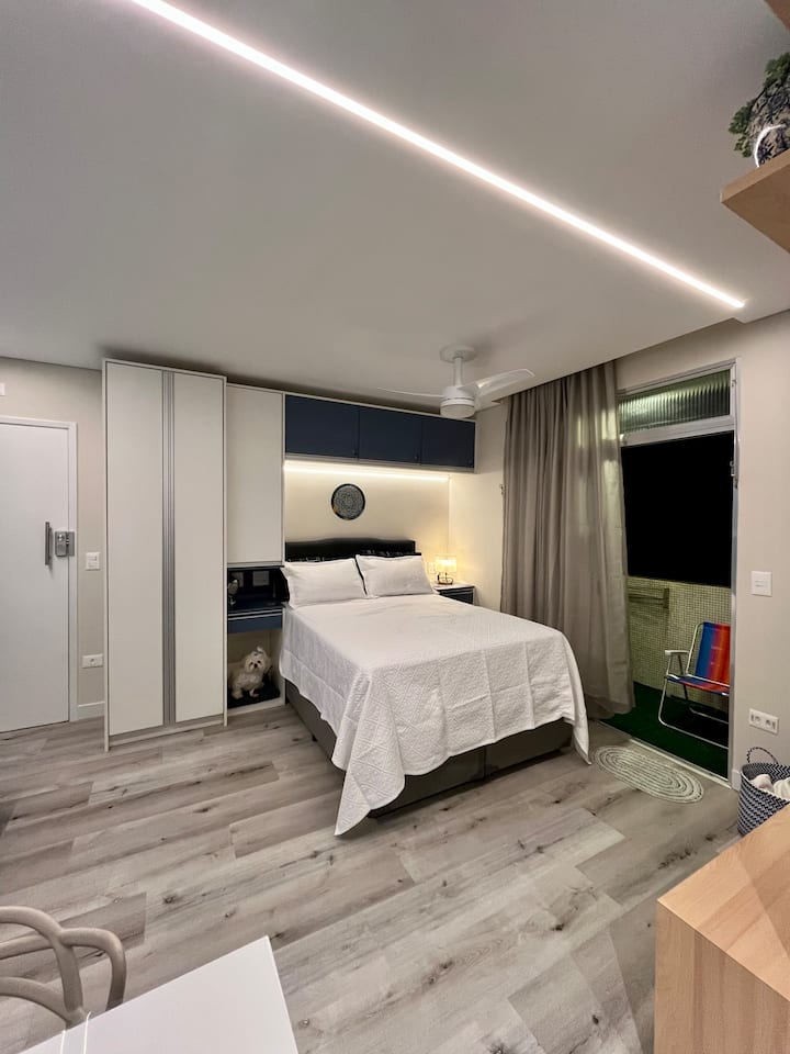 Romance & Mar – Studio Em Itararé, São Vicente, Sp - Santos, Brasil