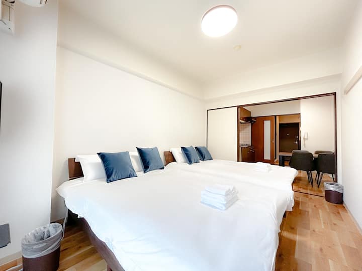 【4ppl/3f】7 Min To Nihonbashi Sta/48 Min To Kix/1dk - Osaka