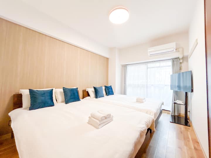 【4ppl/2f】7 Min To Nihonbashi Sta/48 Min To Kix/1dk - Ōsaka