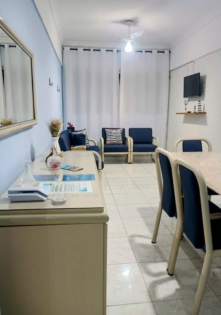 Ap Com Wi-fi/garagem 500m Praia Da Enseada - Guarujá