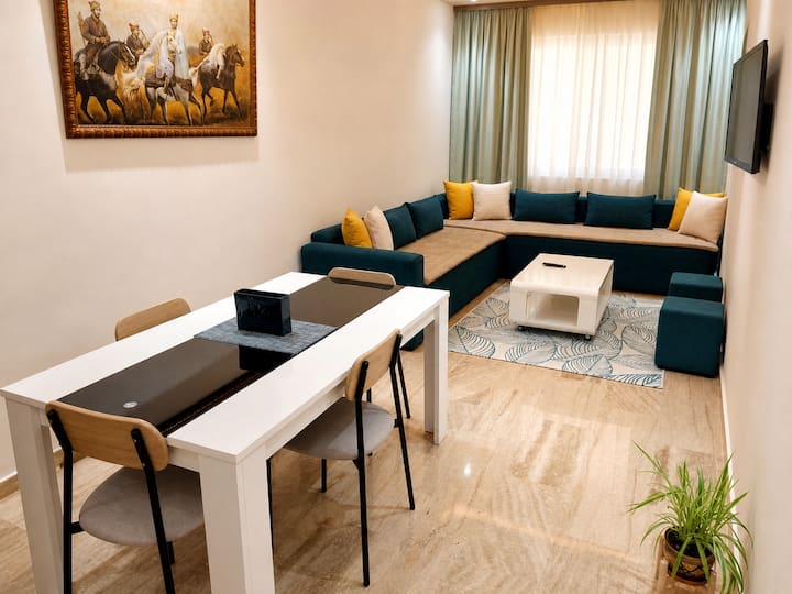 Appart Moderne · Balcon · Parking · 10min Médina - Rabat