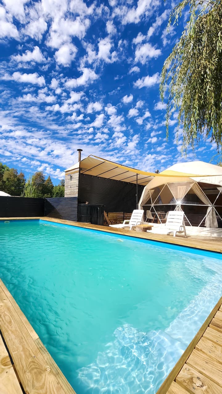 Domo 2 Adultos, Tinaja Y Piscina - Hualqui