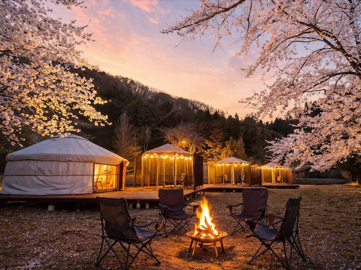 Ac Mongolian Ger｜fireside Forest｜room Only - Chichibu