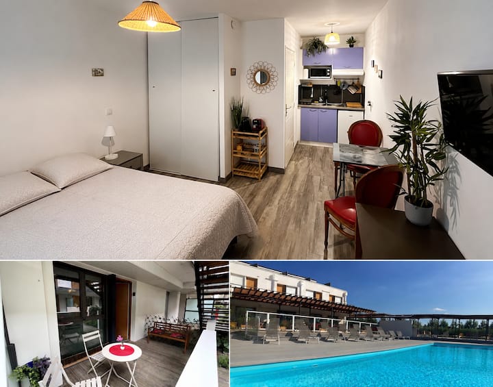 Studio Dans Campagne Aixoise, Residence Piscine - Éguilles
