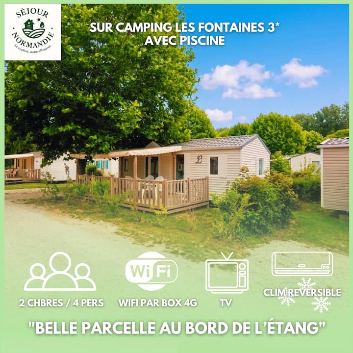 Mhome Cosy 2 Bedrooms / Sleeps 4 / Air Conditioning / Tv / Wi-fi | 3-star Campsite (27) - Anet