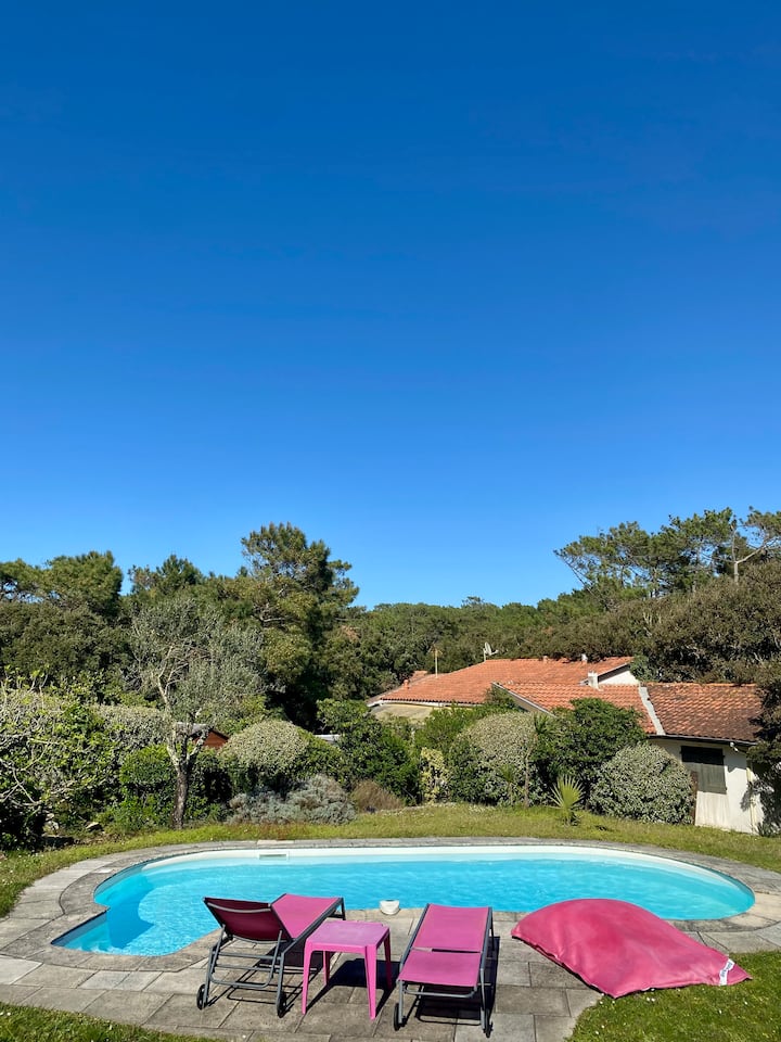Maison à Seignosse – Plage & Forêt à Pied, Piscine - Soorts-Hossegor