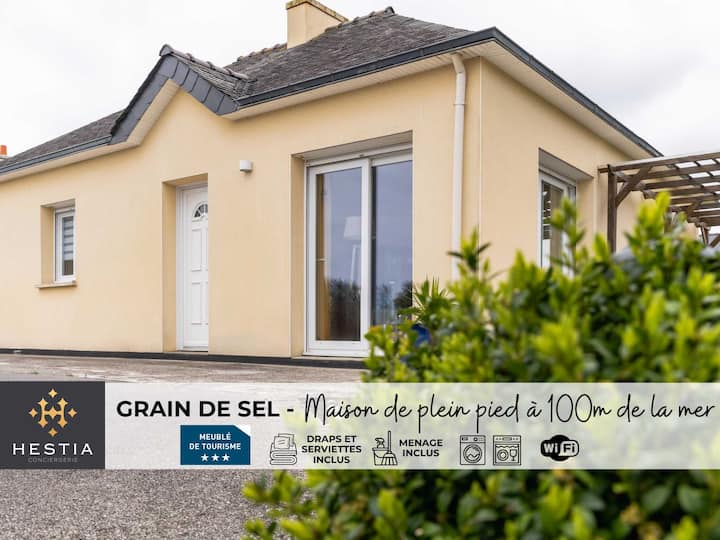 Grain De Sel - Maison De Plein Pied à 100m De La M - Ploudalmézeau