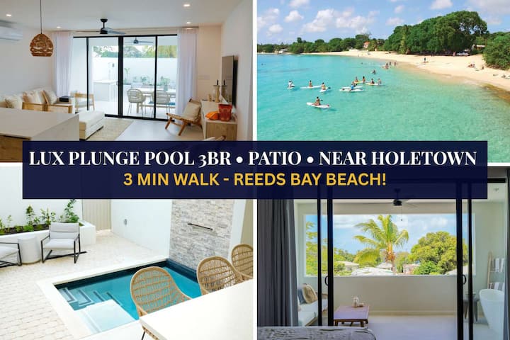 New Chic 3br Villa, Walk To Beach! Pool & Terrace - Barbados