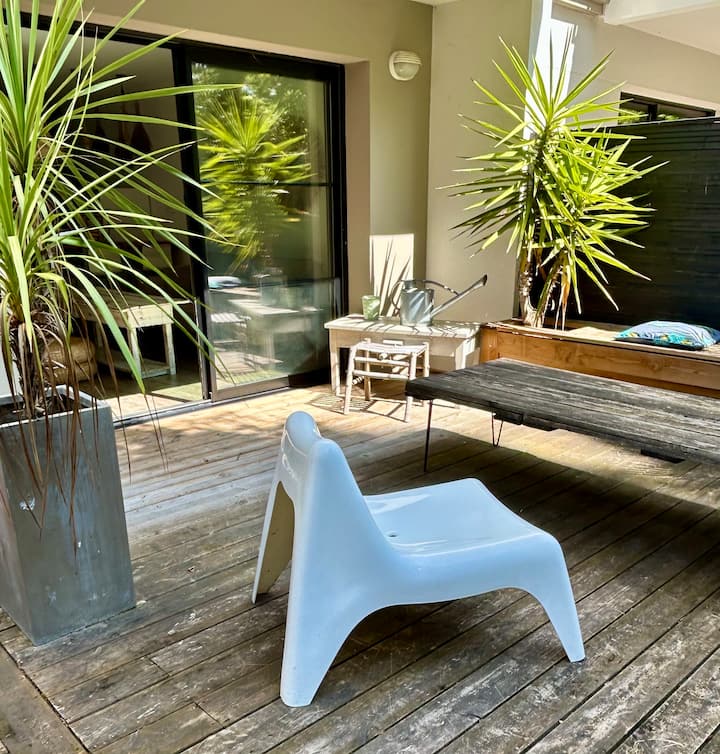 Appartement Cosy Avec Terrasse Ensoleillée - Eysines