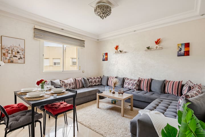 Appart Moderne /Calme, Fibre Wifi, Parking Gratuit - Tanger