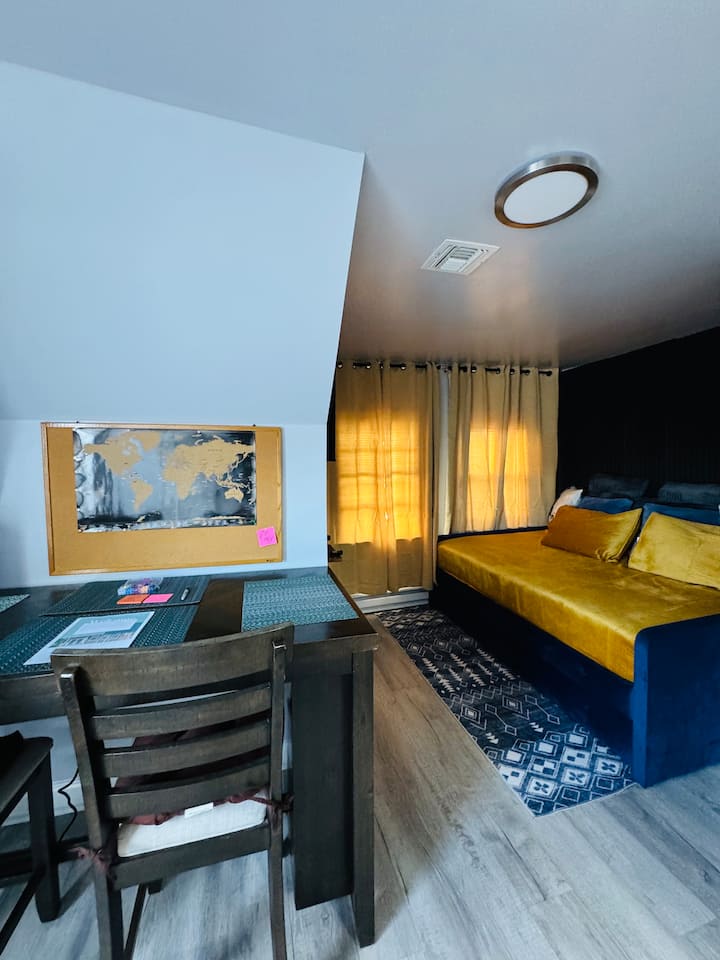 Top-rated 1br | Ewr 10 Min + Nyc Train | Sleeps 4 - ニューアーク, NJ