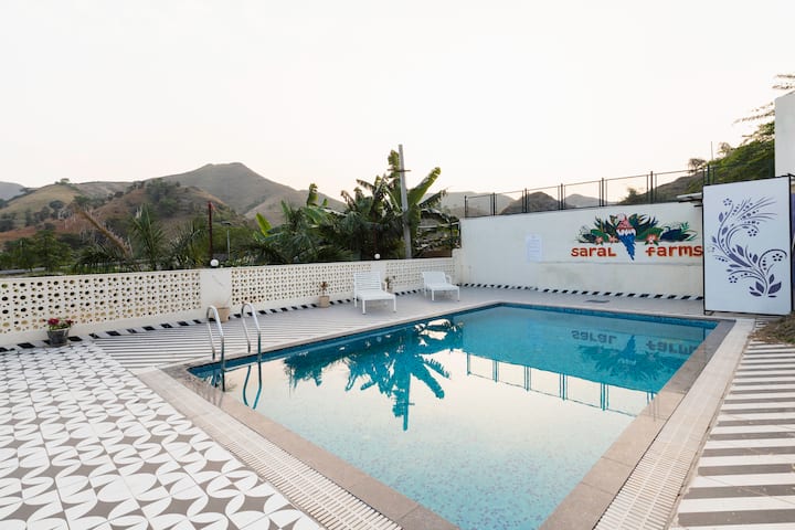 Modern Royal Estate | Private Pool & Aravali Views - Udaipur