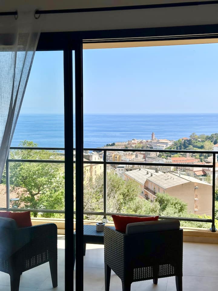 Vue Mer Imprenable – Terrasse, Calme & Confort - Bastia