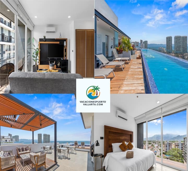 Zoho Skies 1 Bdr, 1 Bath, W/ Parking, Free Shuttle - Puerto Vallarta
