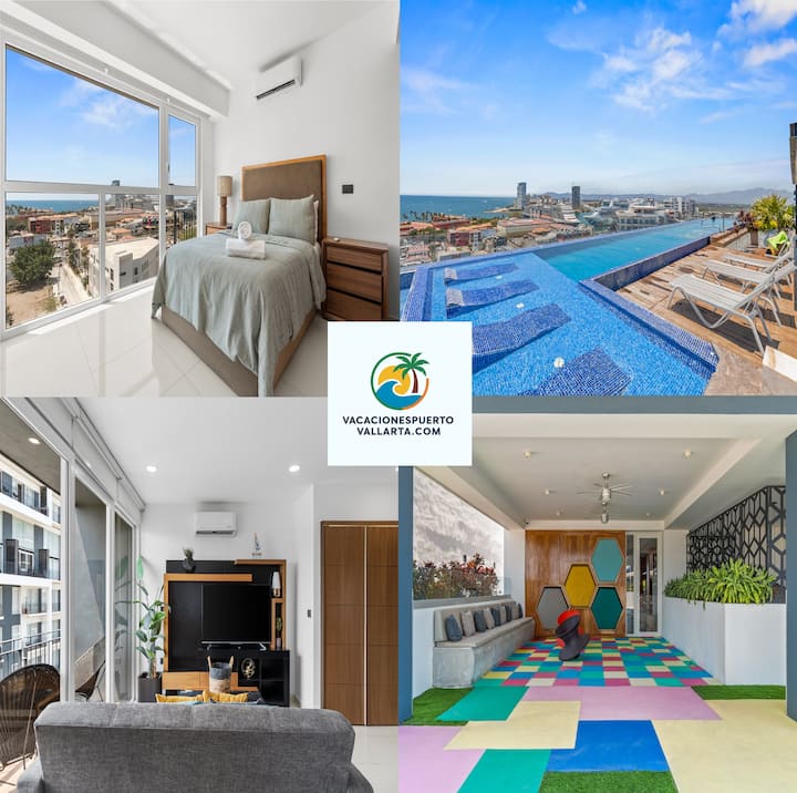 Zoho Skies 3bdr, 2 Bath, W/parking, Free Shuttle - Puerto Vallarta