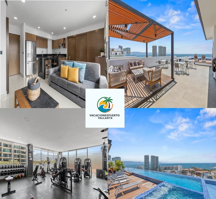 Zoho Skies 4bdr, Oceanview, 2 Condos, Free Shuttle - Puerto Vallarta