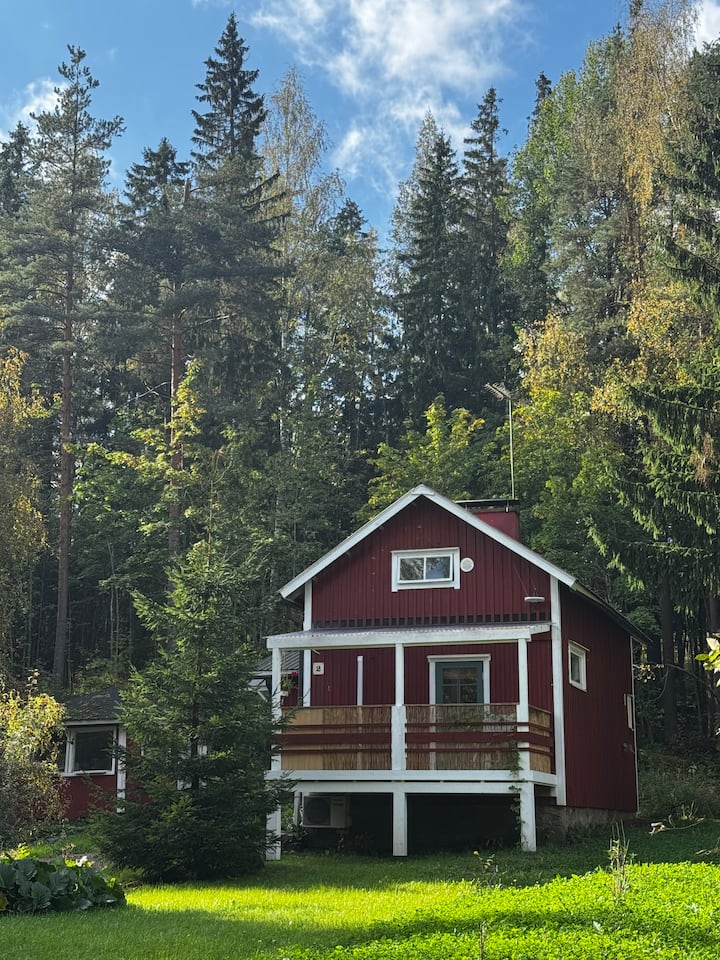 Mökki Puusaunalla Lähellä Palveluita - Tervakoski