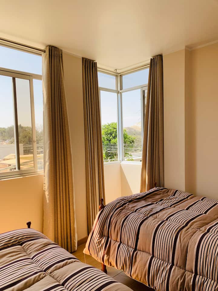 Departamento Para 4 Viajeros En Zona Privada 24/7 - Ica