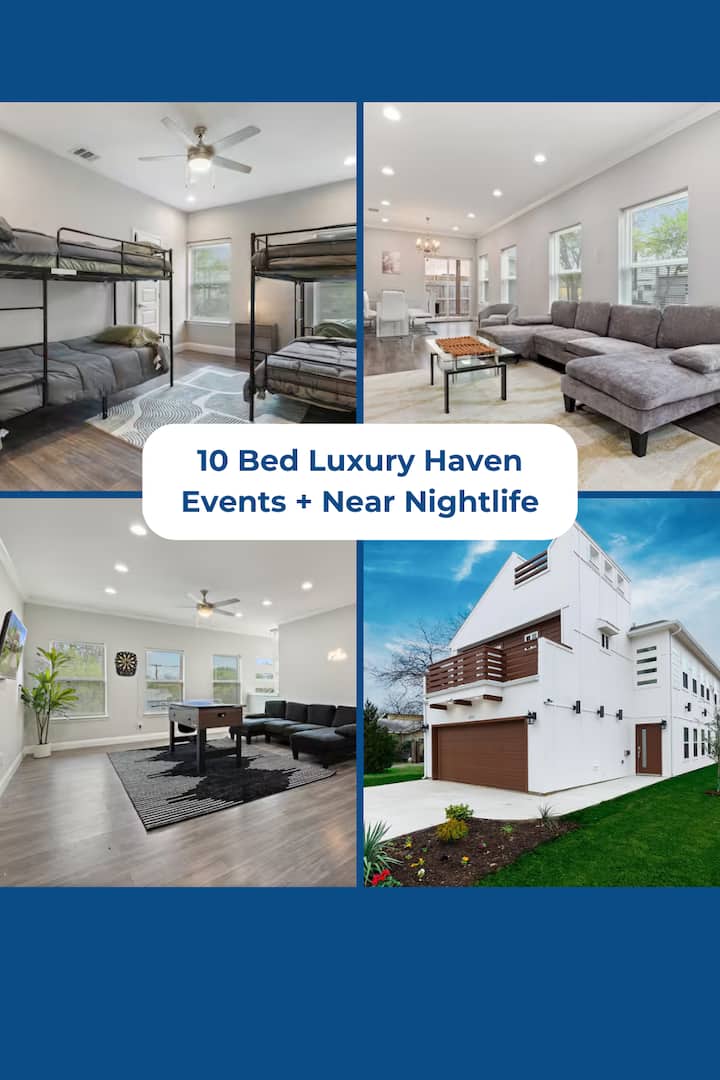 10br Game Room & Event Open Luxury Haven - Dallas, TX