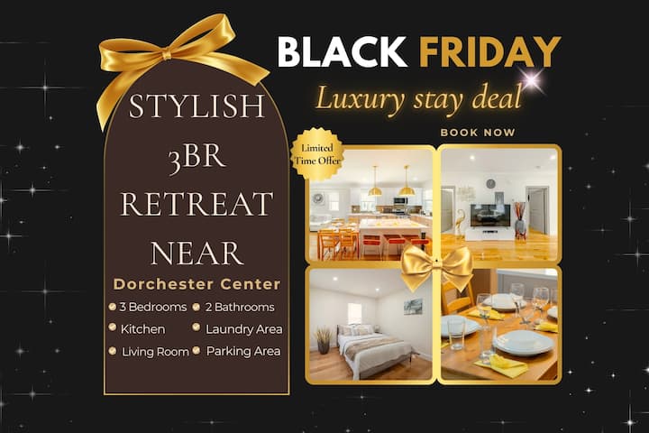 82 - 3br Boston Stylish Apt Near Dorchester Center - Massachusetts
