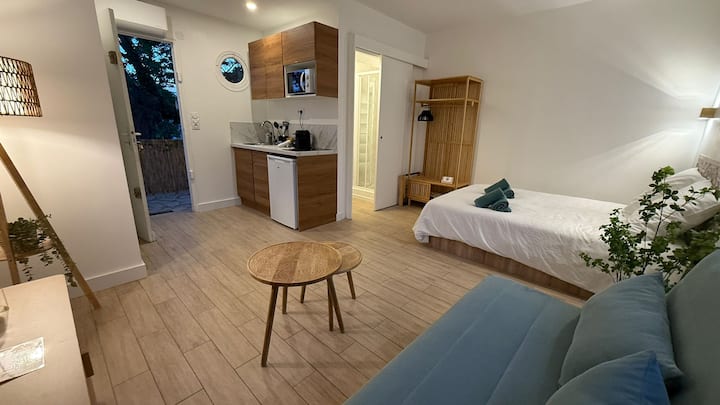 Lumineux Studio Proche Mer, Terrasse, Vrai Lit&pkg - Villeneuve-Loubet