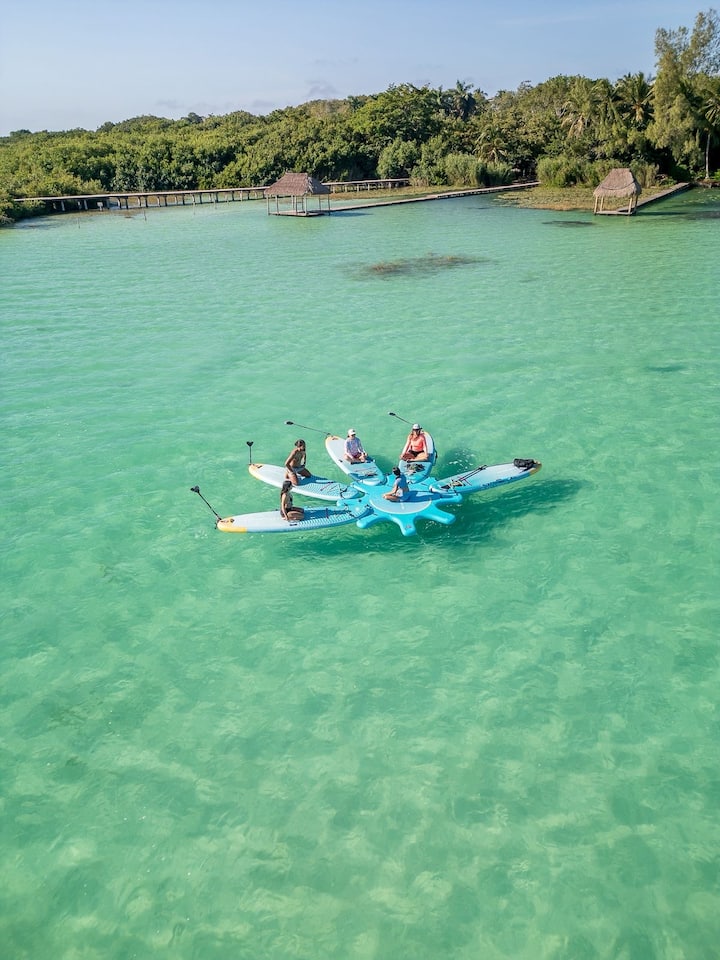 Cómoda Habitación Doble A 50 M De Muelle Ecológico - Bacalar