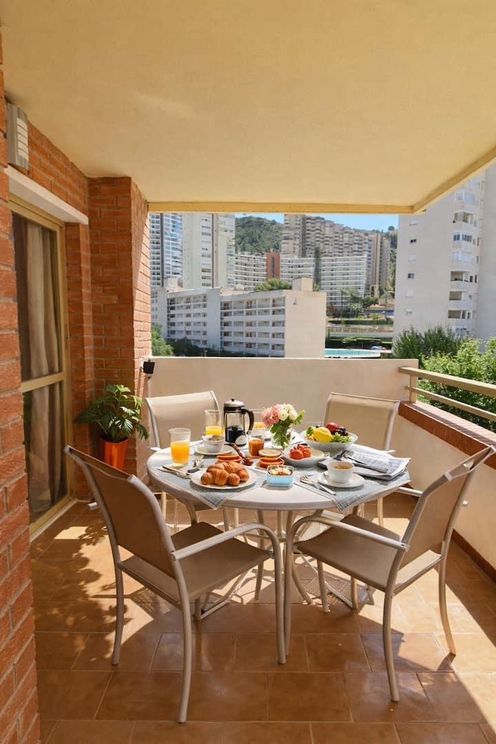 Appartement Moderne Avec Terrasse Près De La Plage - Benidorm