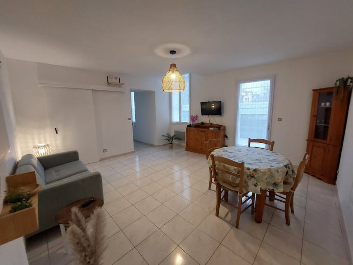 Spacieux T3 Avec Terrasse. Pmr Proche Des Thermes - Lamalou-les-Bains