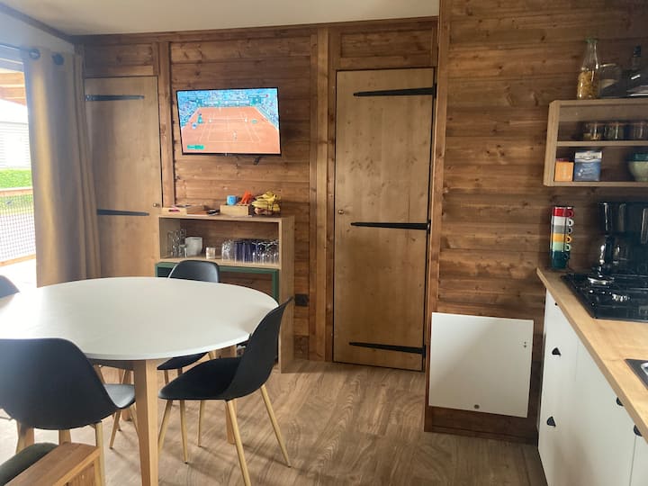 Chalet Camping 4 éToiles - Hauteville-sur-Mer