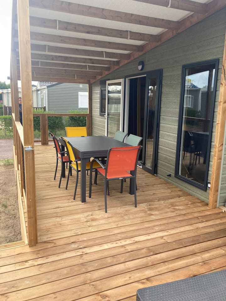 Chalet Camping 4 éToiles - Hauteville-sur-Mer