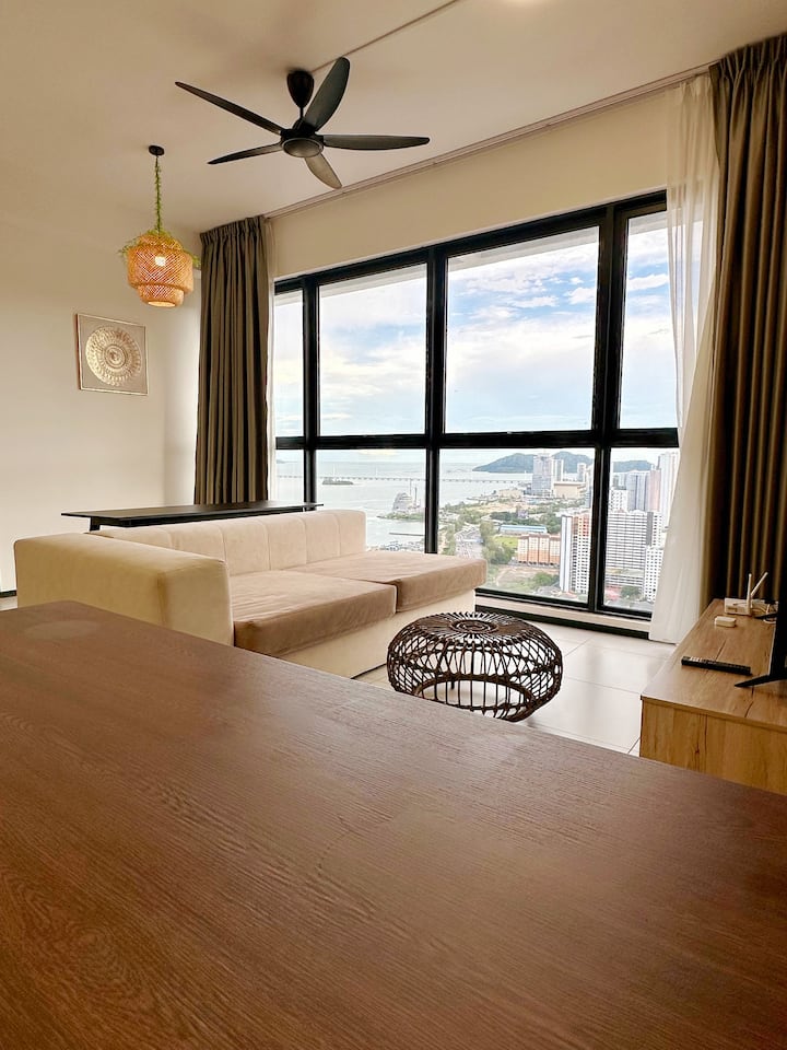Family 3br City Suite Bridge&seaview Jelutong - Penang Island