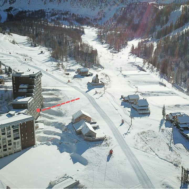 Balcon Plein Sud Sur Les Pistes - Isola 2000