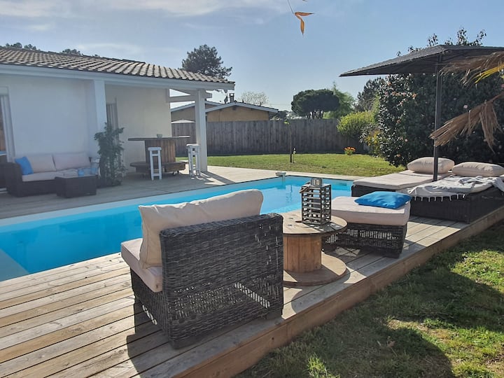 Grande Maison Familiale Piscine - Gujan-Mestras