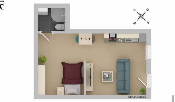 Einzimmerwohnung In Sande - Varel