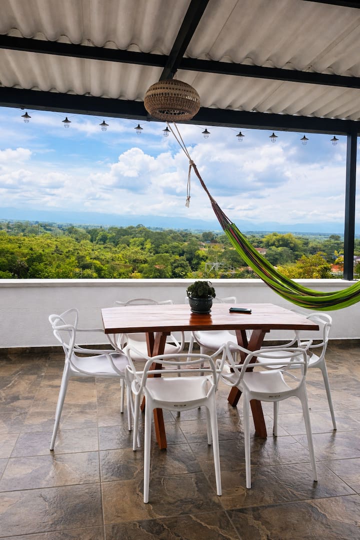 Vista Encantada Terraza Cerca Del Parque Del Café - Montenegro