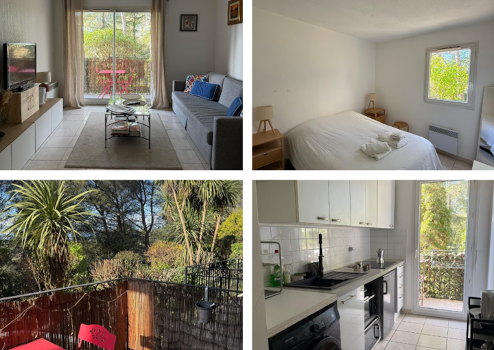 T2 Lumineux: Bureau+fibre, 5 Min Sophia Antipolis - Mougins