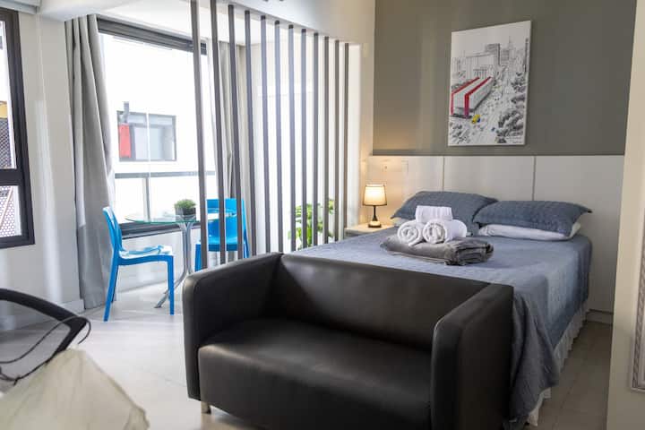 Studio Aconchegante E Moderno - Vila Olímpia - São Paulo