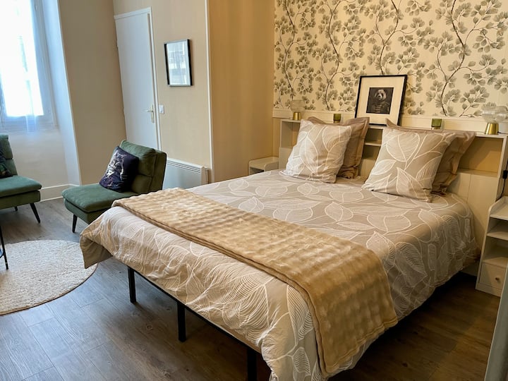 Lit Queen Size 400m Thermes 24km Mongie Heracles 4 - Bagnères-de-Bigorre