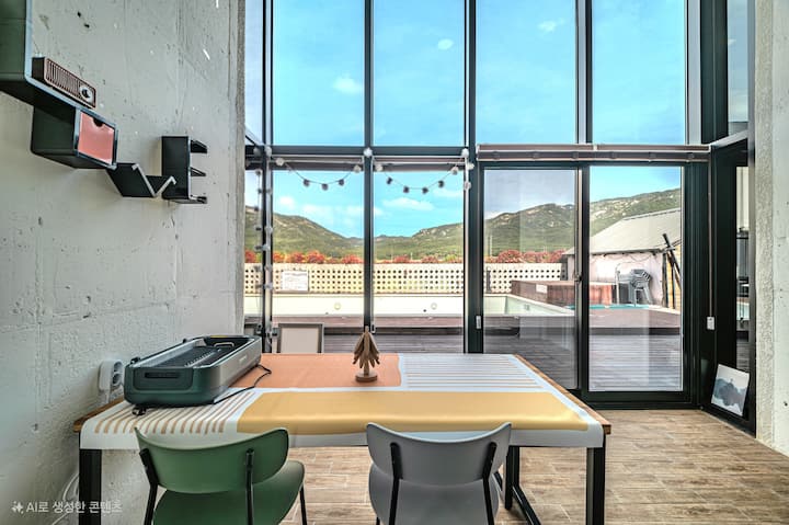 #무료픽업#황리단길#어메니티#넷플릭스#개별바베큐#보드게임#리베하우스103호 - Gyeongju-si