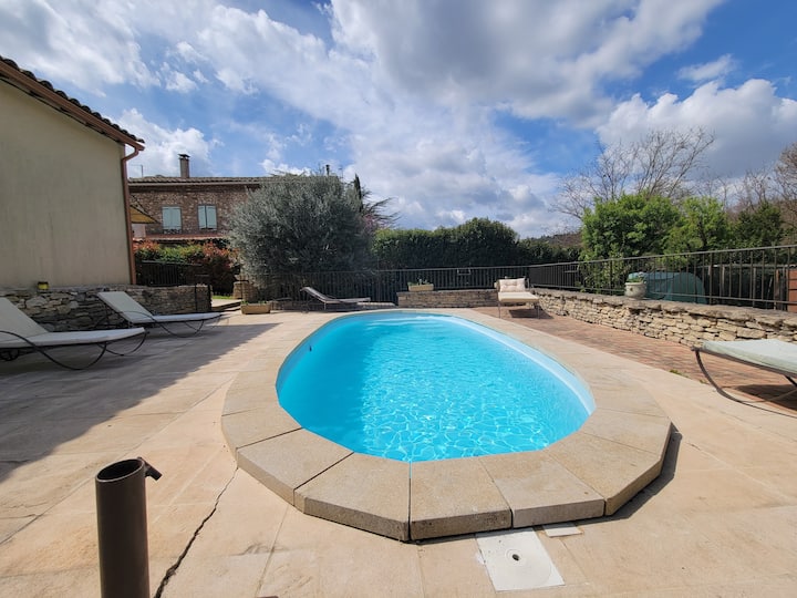 Maison /8 Pers Piscine Jacuzzi - Apt