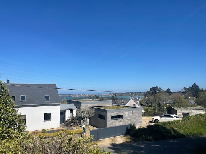 Maison Sur Buguélès Vue Sur Mer - Plougrescant