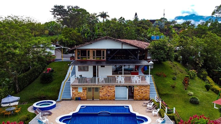 Casa Campestre Exclusiva Con Piscina Privada - Armenia