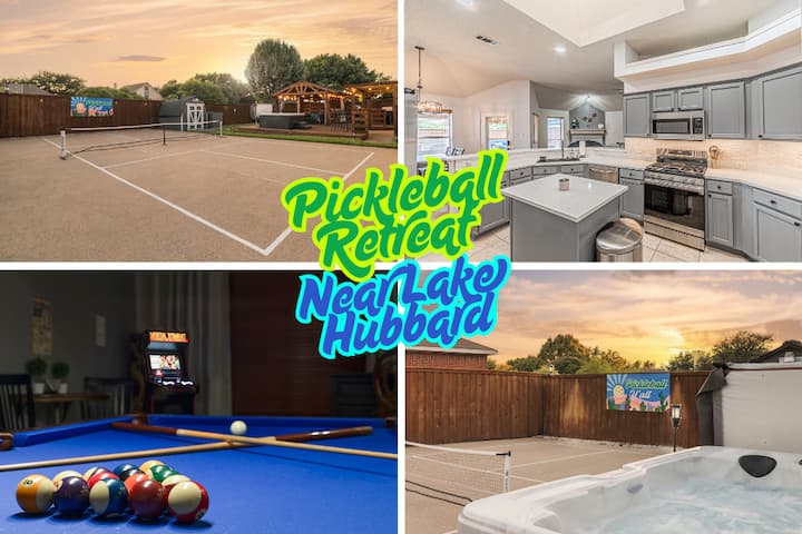 Large Hot Tub + Pickleball • Cozy Family Retreat - Rowlett, TX