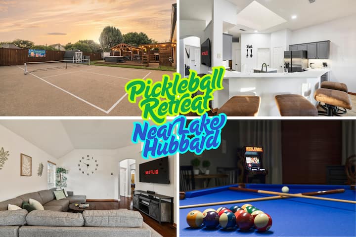 Pickleball, Relax In Large Hot Tub + Outdoor Grill - Rowlett, TX