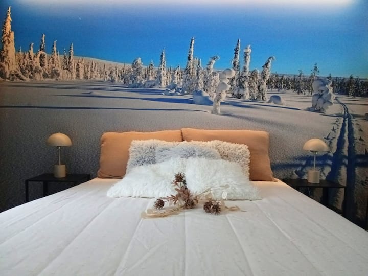Wolf Street Snow Dream: Free Parking/near Bus Stop - Rovaniemi
