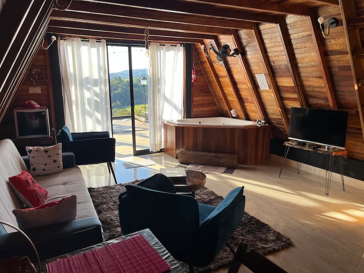 Chalé 3 - Hidro E Linda Vista Serra Negra - Serra Negra